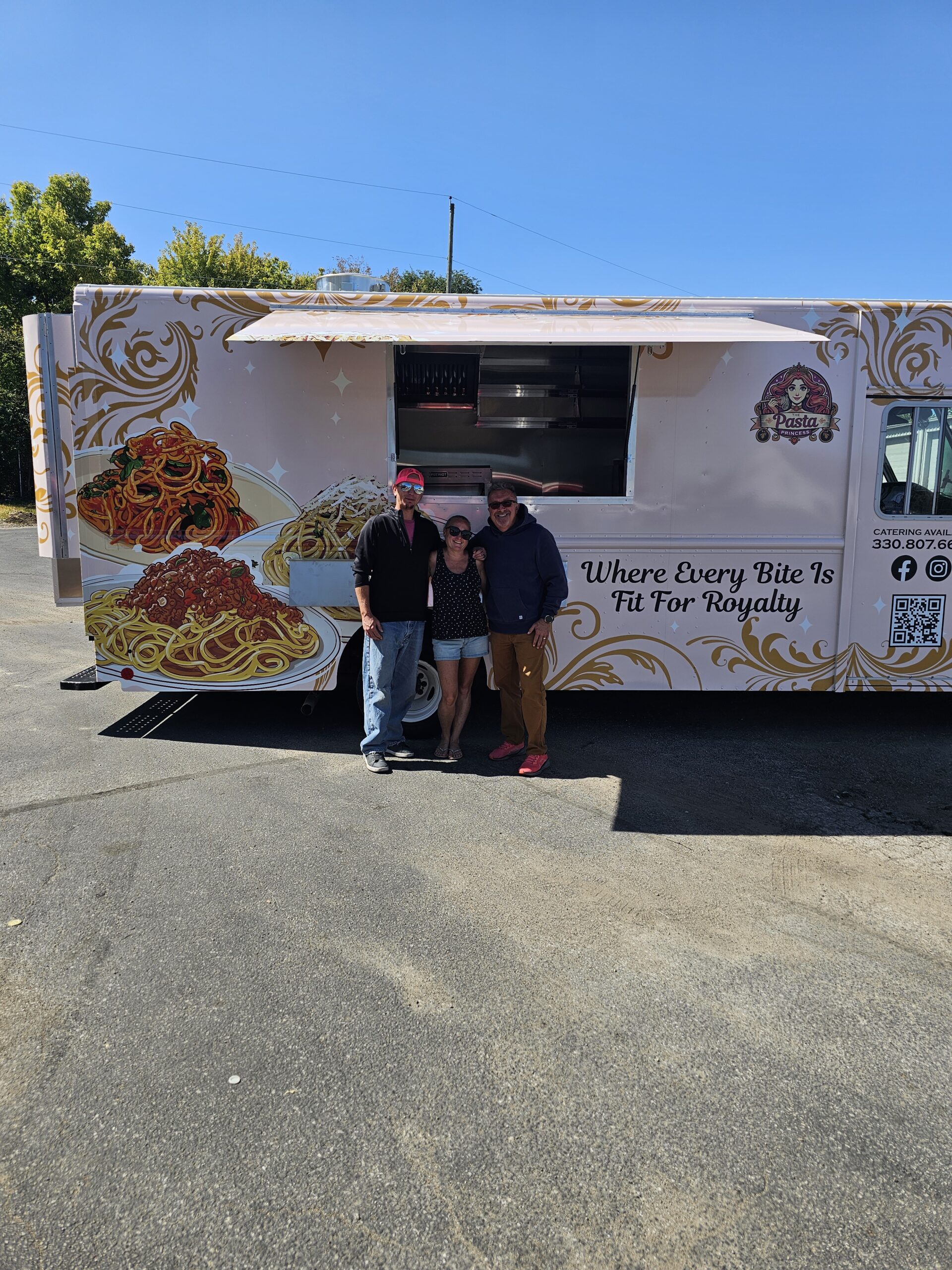 Pasta-Themed Food Truck with Custom Wrap and Service Window - Titan ...