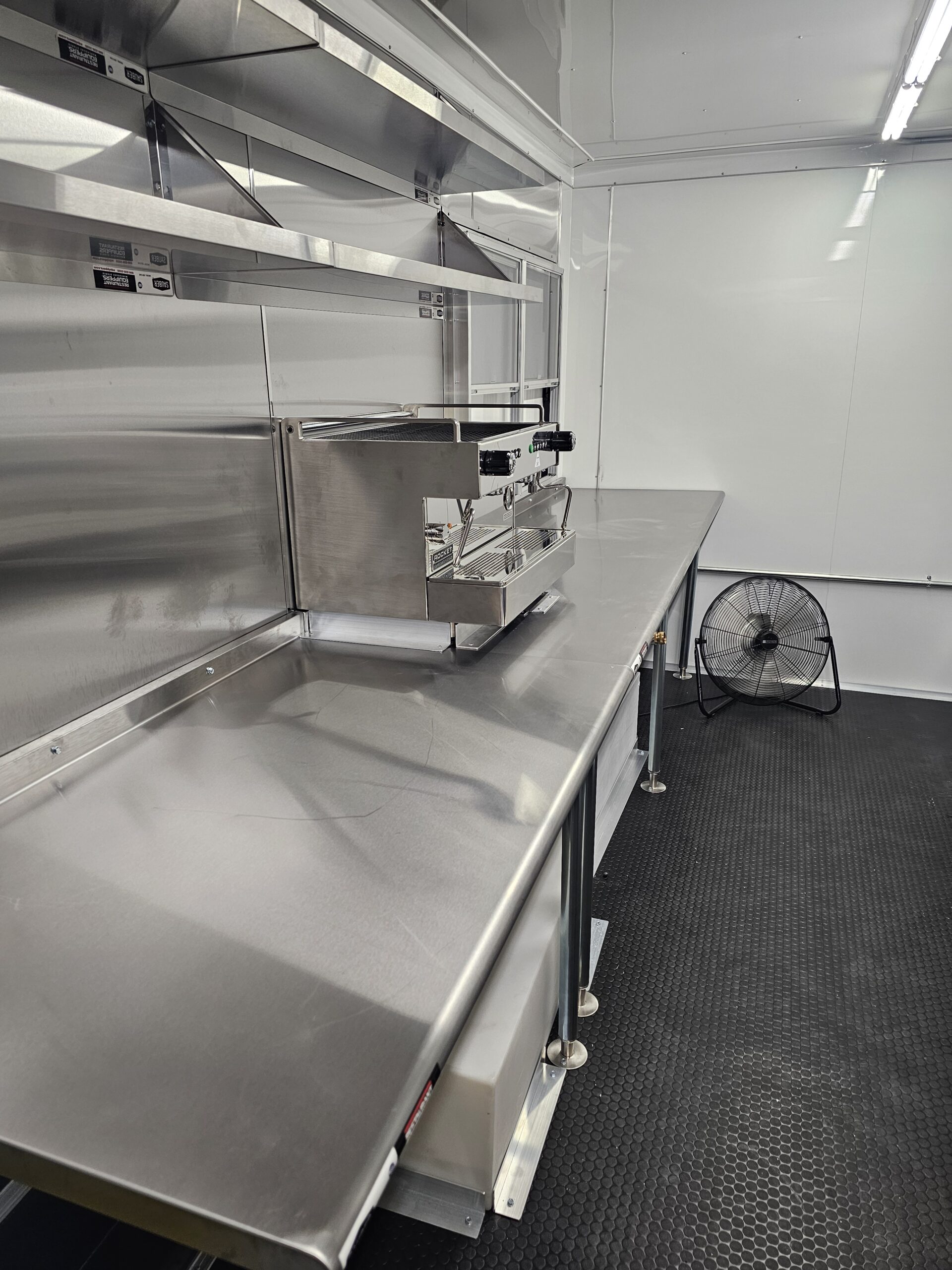 Commercial Coffee Truck Prep Counter and Service Station - Titan Trucks ...