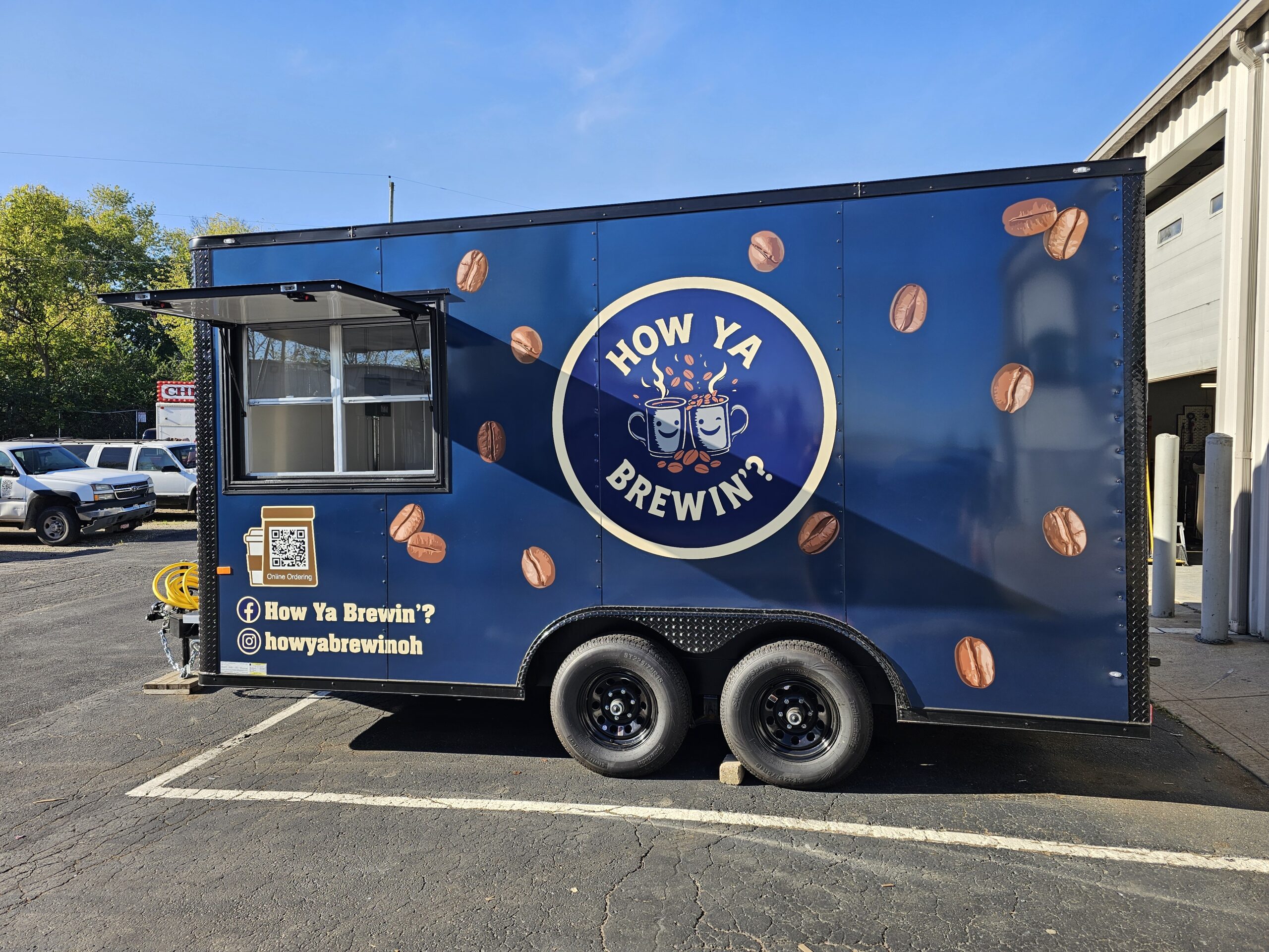 New Coffee Trailer with Custom Wrap - Titan Trucks Manufacturing